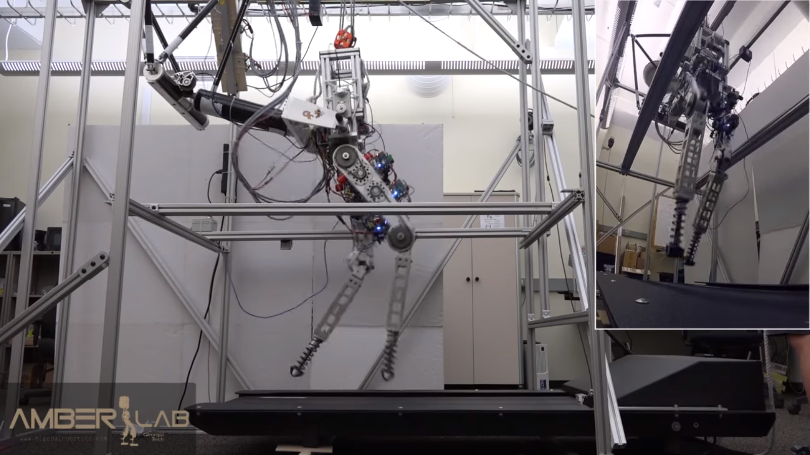 Watch AMBER Lab's Thomping Robot Jog Like a Human | Inverse