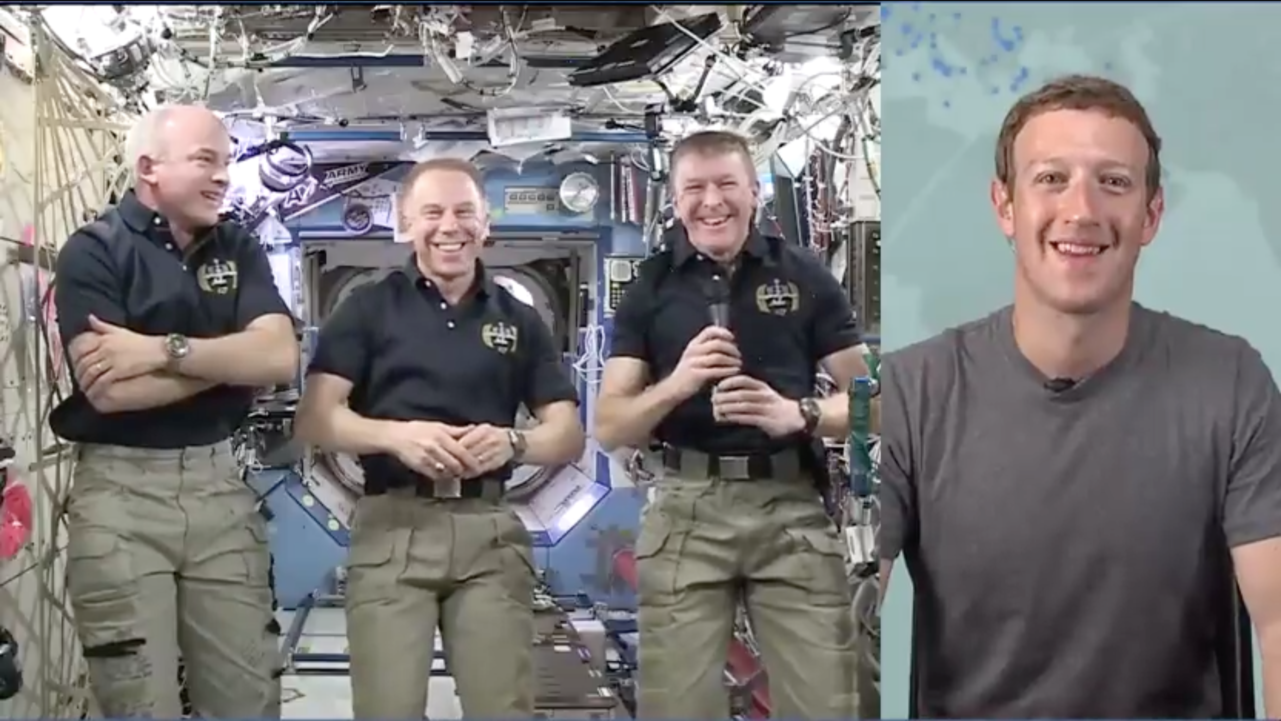 Mark Zuckerberg Talks to Astronauts About Mars and VR on Facebook Live ...