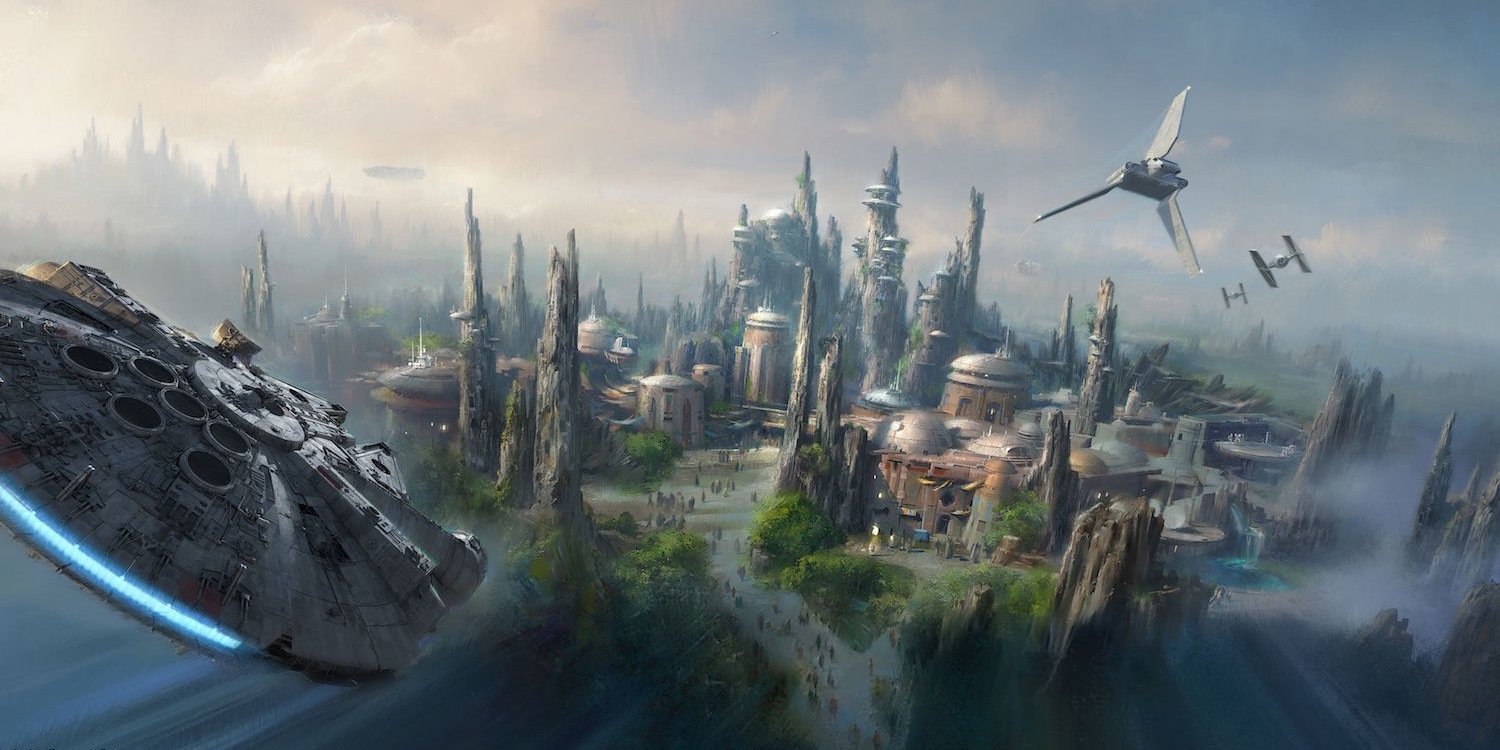 New Disney World 'Star Wars' Land Map Art Reveals the Upcoming Magic ...