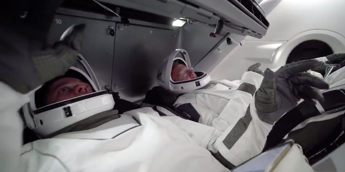 Spacex Elon Musk Shares Video Of Nasa Getting To Grips With Crew