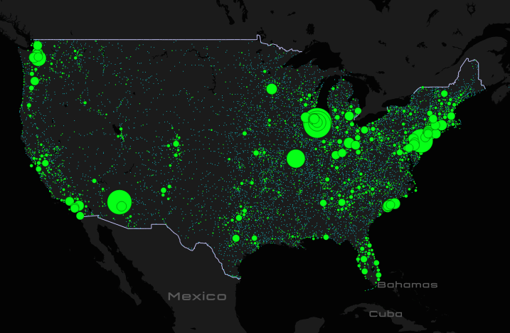 This Detailed Map of UFO Sightings Isn't Really a Map of UFO Sightings ...