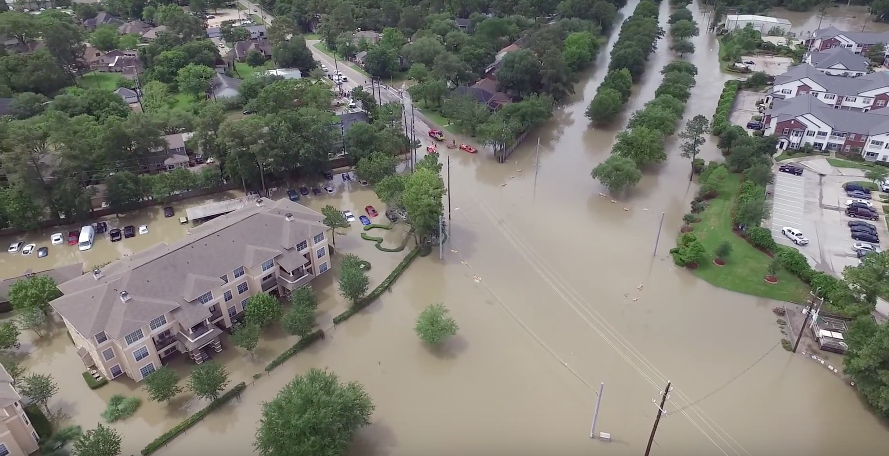 Drone Videos Offer a New View of Houston Flood Devastation | Inverse