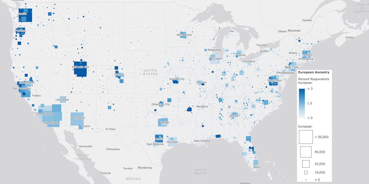 America's Biggest Ancestry Groups — Mapped | Inverse