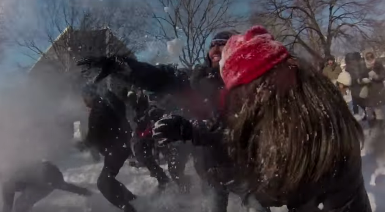 Watch These Snowball Fights Captured by Drones and GoPros All Over the ...