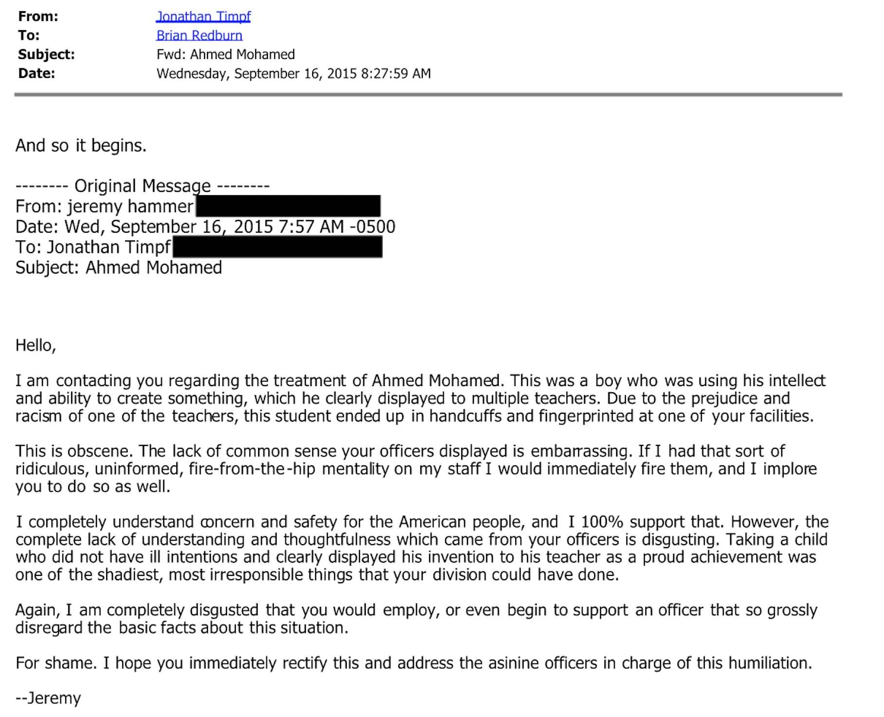 Read the Irving Police Department's Emails on Teenage Clock-Maker Ahmed ...