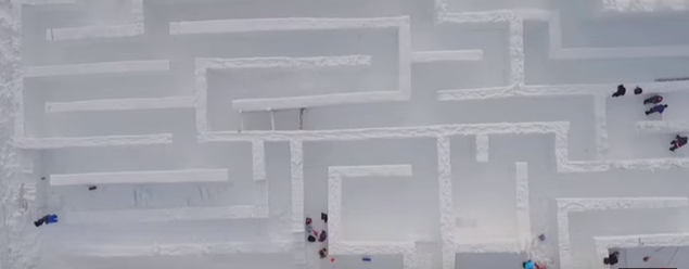 Get Lost in Poland's Massive, Record-Breaking Ice Maze | Inverse