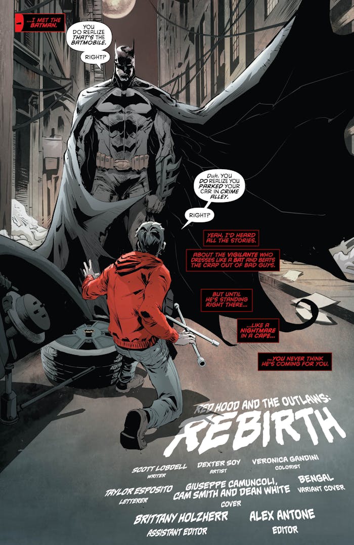 Jason Todd Meets Batman in 'Red Hood and the Outlaws' Preview | Inverse