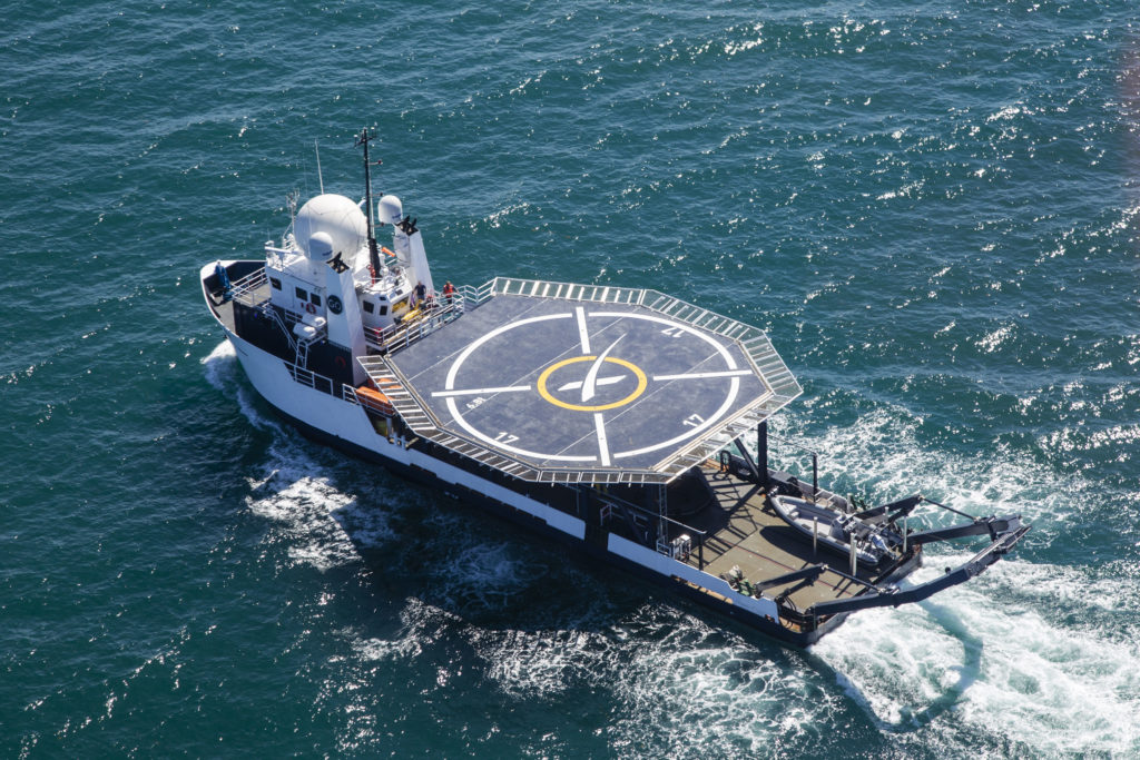 GO Searcher: Check Out SpaceX's Upgraded Recovery Vessel's Dress ...